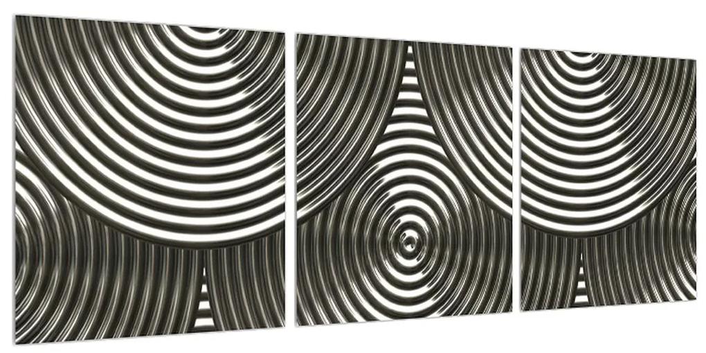 Abstraktní obraz - tvary (90x30 cm)