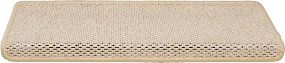Samolepící nášlapy na schody vzhled sisal 15 ks 65x21x4 cm Berber 326893