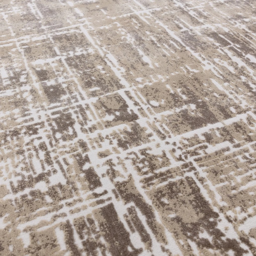 Tribeca Design Kusový koberec Zoom Abstract Beige Rozměry: 240x340 cm
