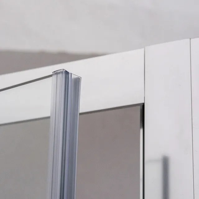Roltechnik Outlet Otevírací jednokřídlé sprchové dveře OBDO1 s pevnou stěnou OBB Varianta: šířka dveří: 100 cm, šířka pevné stěny: 90 cm - (OBDO1-100_OBB-90), Barva profilů a typ výplně: profily: brillant, výplň: transparent