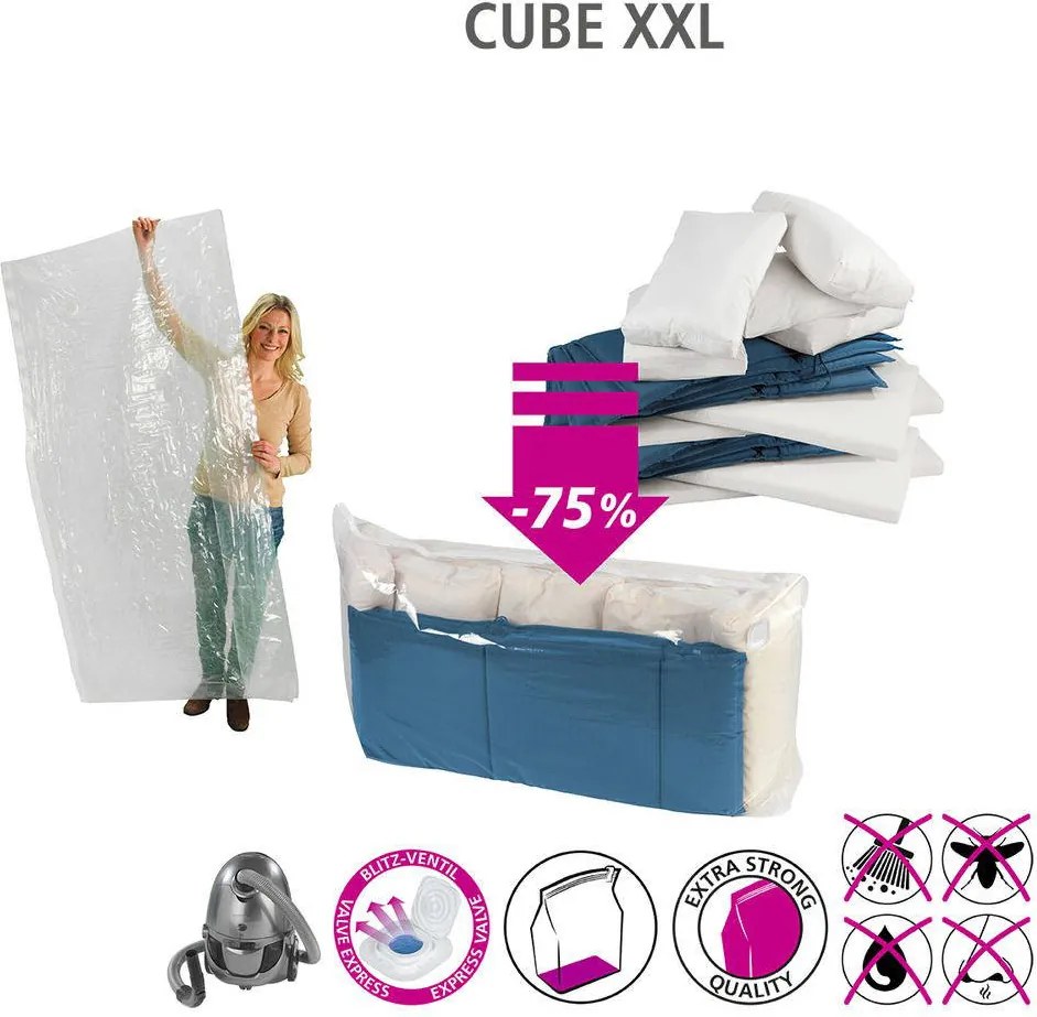 Univerzální vakuový vak CUBE XXL - 90 x 150 x 50 cm, WENKO