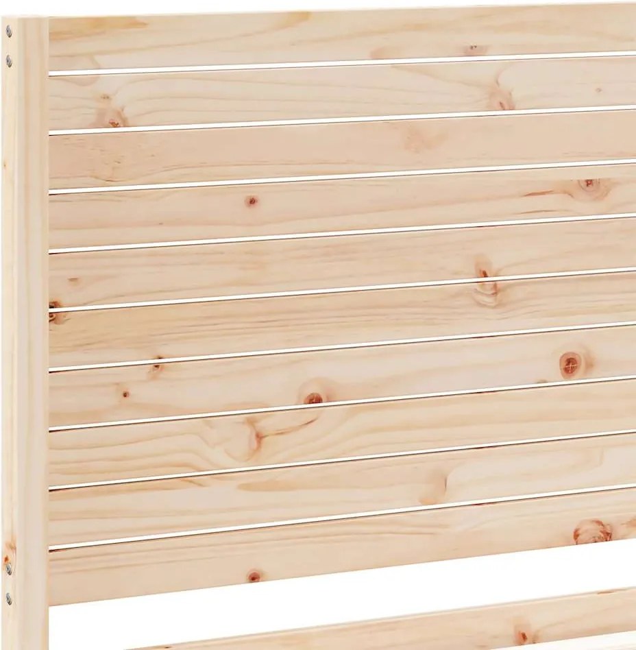 Prodloužený rám postele bez matrace 180 x 210 cm masivní dřevo 3309303
