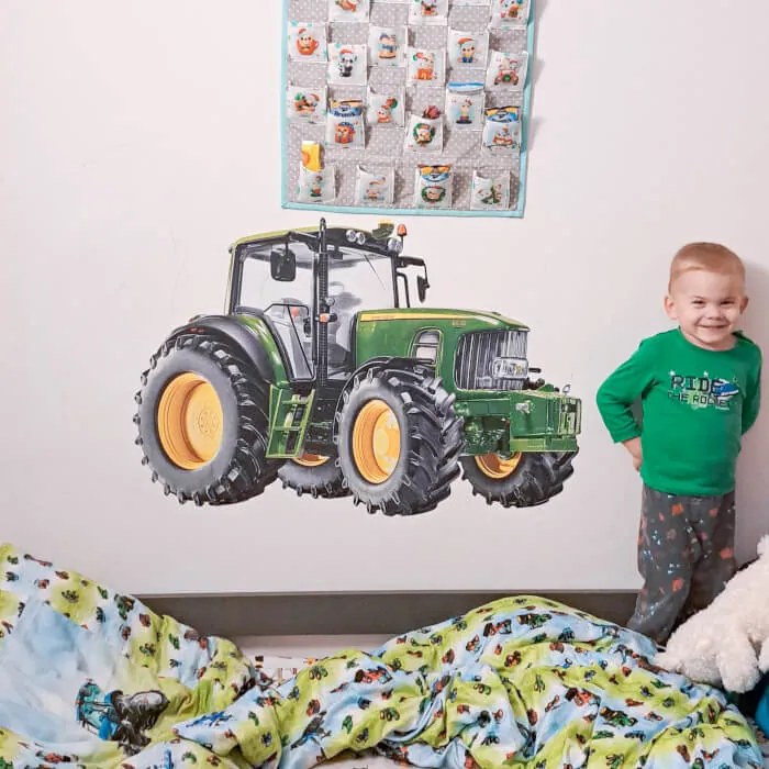 INSPIO Dětské samolepky na zeď pro kluky - Traktor