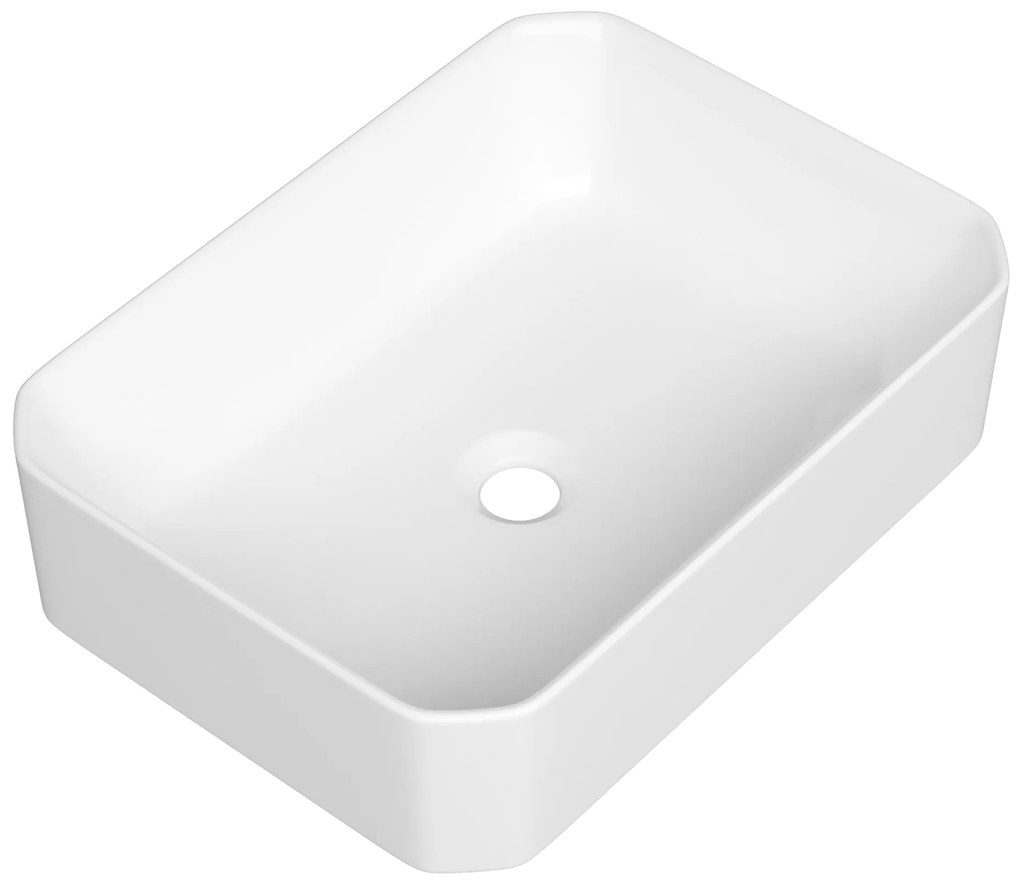 Gamma Luka, umyvadlo na desku 500x365x130 mm, bílá lesklá, GMA-UC-LUKA