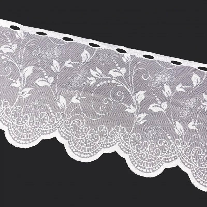 Vitrážová žakárová záclona 8324, výška 40 cm, metráž
