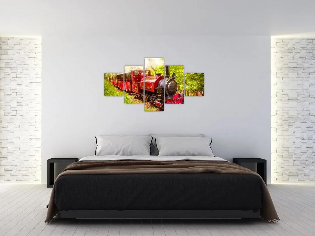 Obraz parního vlaku (125x70 cm)
