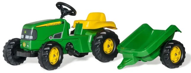 Šlapací traktor s vlečkou Rolly Toys John Deere 012190