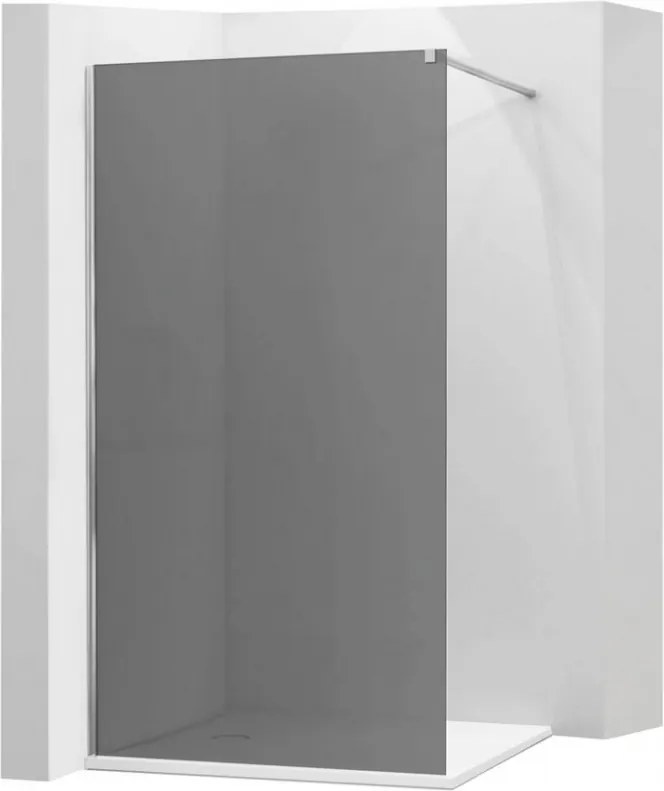 MEXEN KIOTO sprchová stěna walk-in 100x200 cm 8mm sklo grafit 800-100-000-00-40 - MEXEN