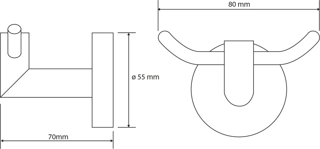 Sapho Sapho, X-ROUND dvojháček, chrom, XR200