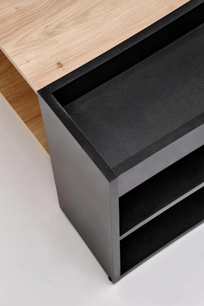 Konferenční stolek MURCIA 100 cm dub artisan/černý
