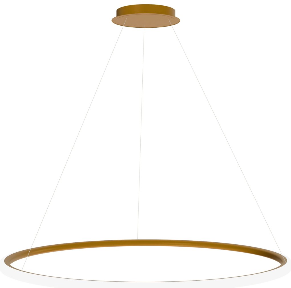 Toolight Závěsné LED osvětlení Modern D10 LHJ004-CP 40 cm kartáčovaná zlatá