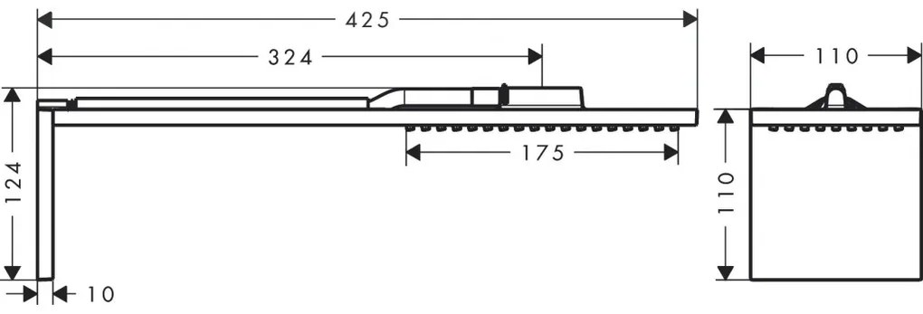 Axor ShowerComposition - Hlavová sprcha 110/220 1jet, chrom 12592000