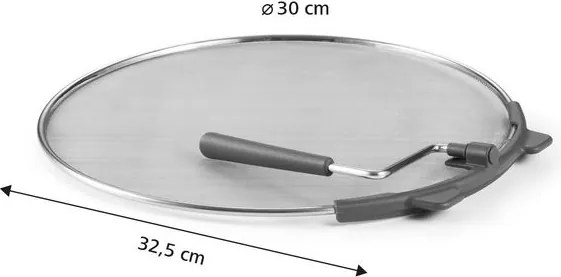 TESCOMA Ochranné síto se sklápěcí rukojetí GrandCHEF ø 30 cm