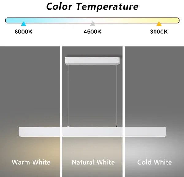 Brilagi - LED Lustr na lanku SLEEKLINE LED/40W/230V 3000/4500/6000K bílá