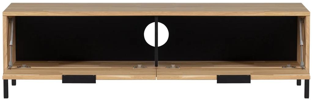 Hoorns Dubový televizní stolek Matty 140 x 44 cm