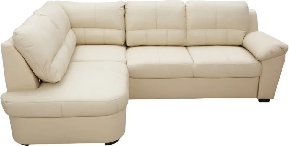 Rozkládací rohová sedačka MILANOS 245x165 - výběr barev kůže levý roh hnědá