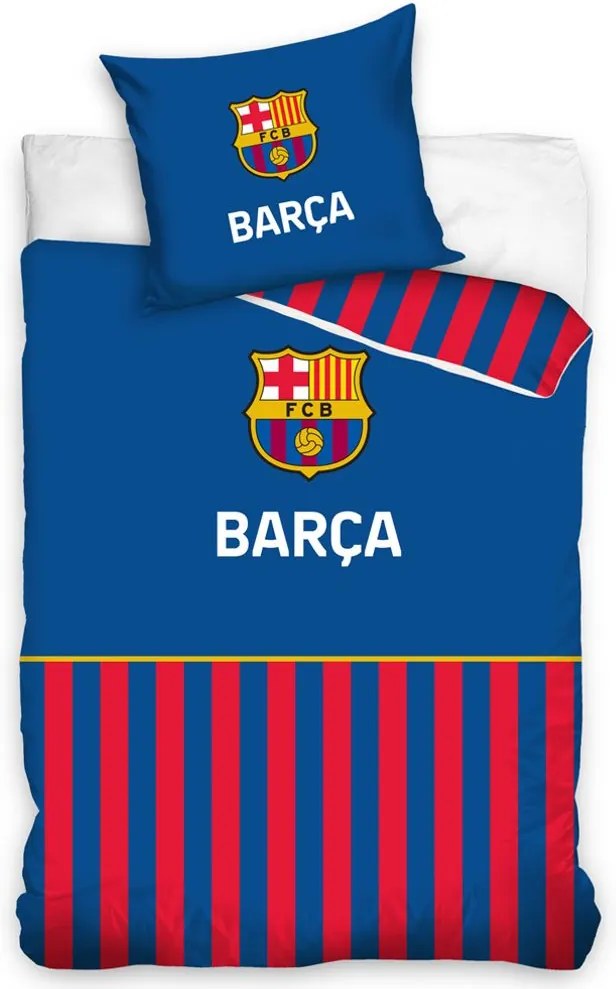 Bavlněné povlečení 140x200, 70x90 cm - FC Barcelona Pajamas