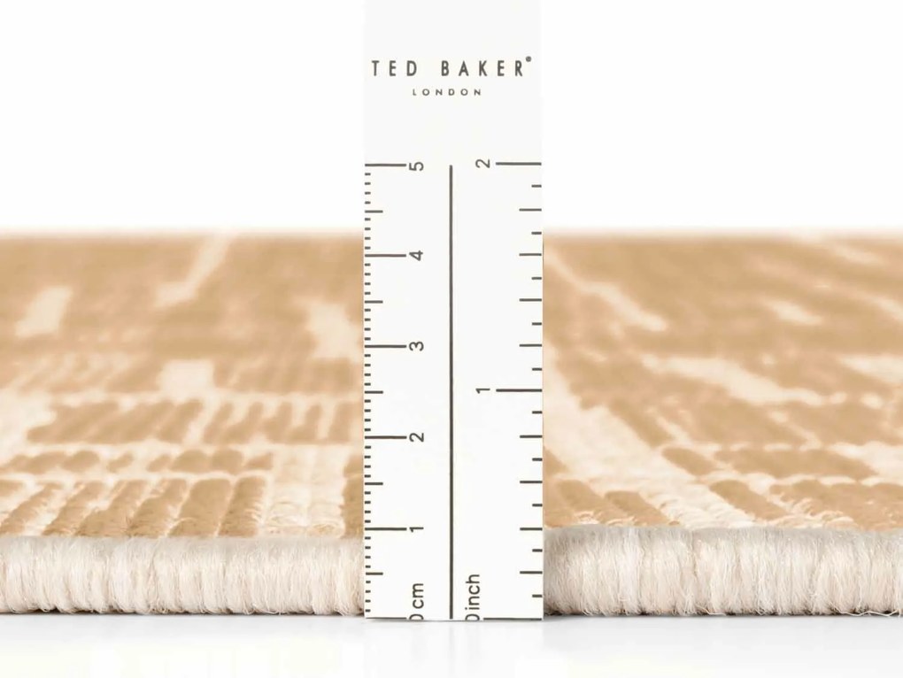 Ted Baker, Kusový koberec Ted Baker Haringey 106388 Natural White kruh, 200x200, béžová, chodba / předsíň