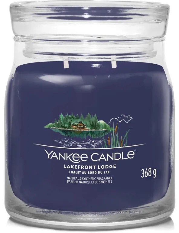 Yankee Candle – Signature svíčka Lakefront Lodge (Chata u jezera) Velikost: střední 368 g