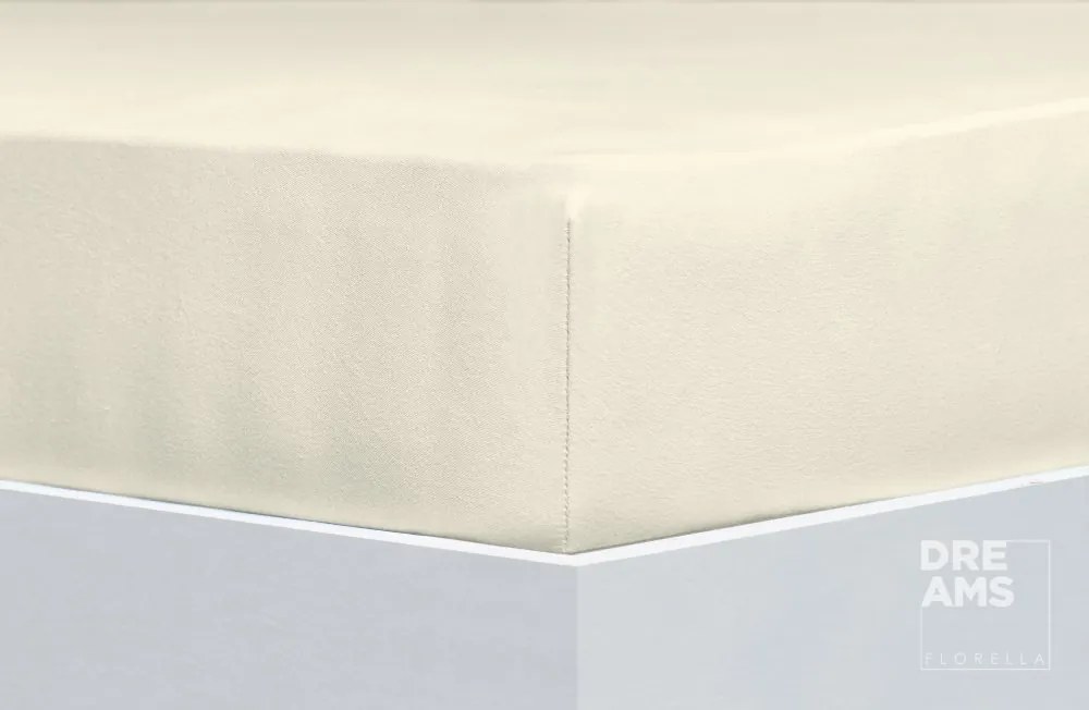 Prostěradlo Florella Fein Jersey 55 Alabaster, 140-160x200 cm