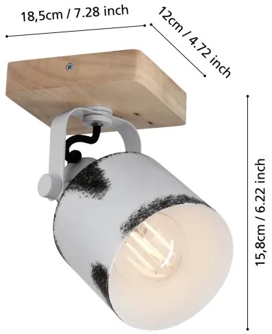 Eglo 43921 - Bodové svítidlo KILBURN 1xE27/40W/230V