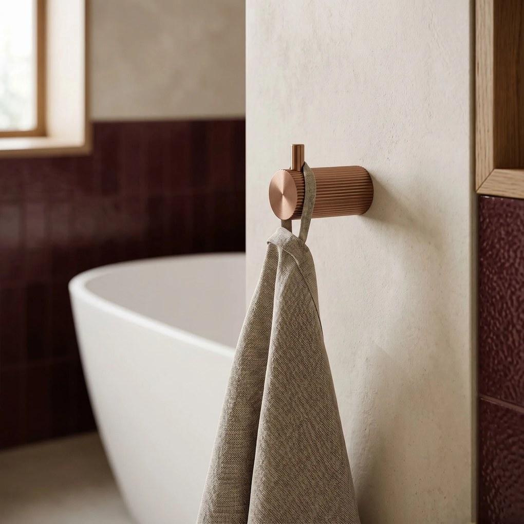 Rea Solo, nástěnný koupelnový háček 64104, měděná matná, REA-84205