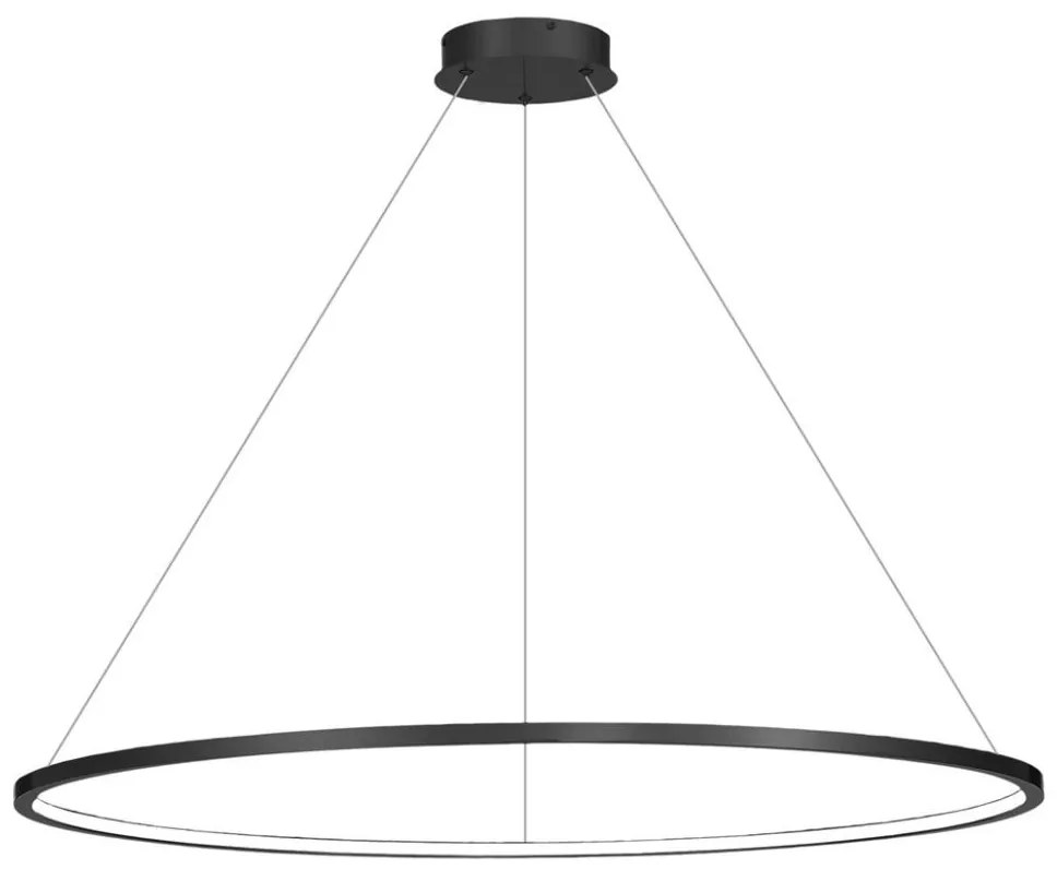 Milagro LED Lustr na lanku SATURNO LED/65W/230V pr. 120 cm IP44 antracit MI2163