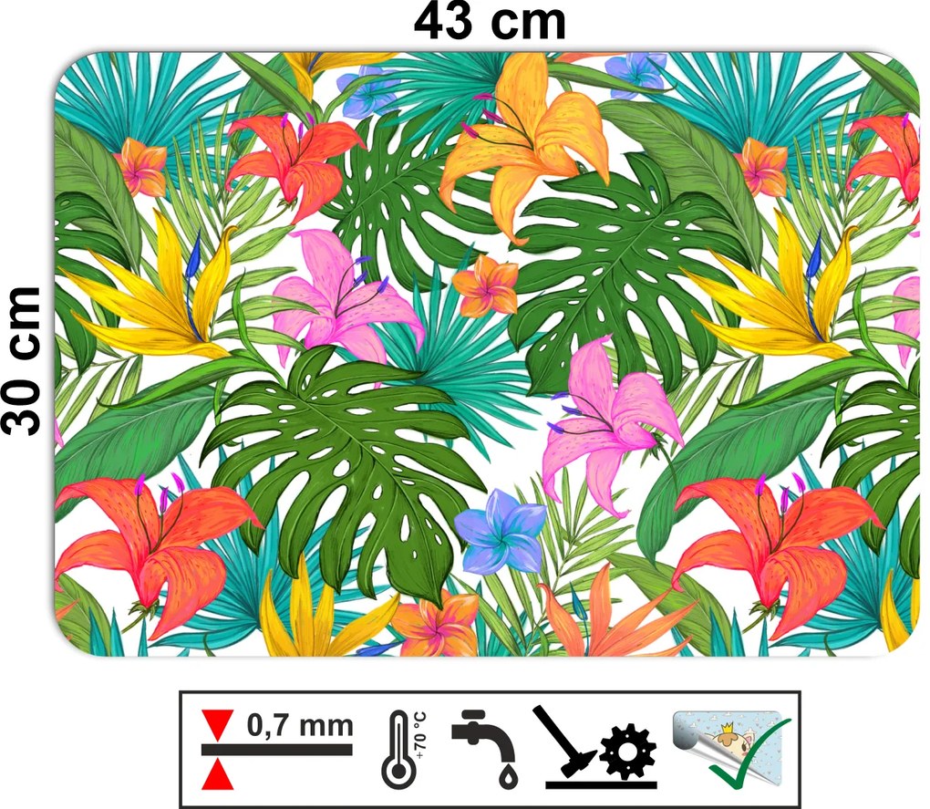 PokojovaDekorace.cz, Prostírání - 758, Kytky, 43x30cm