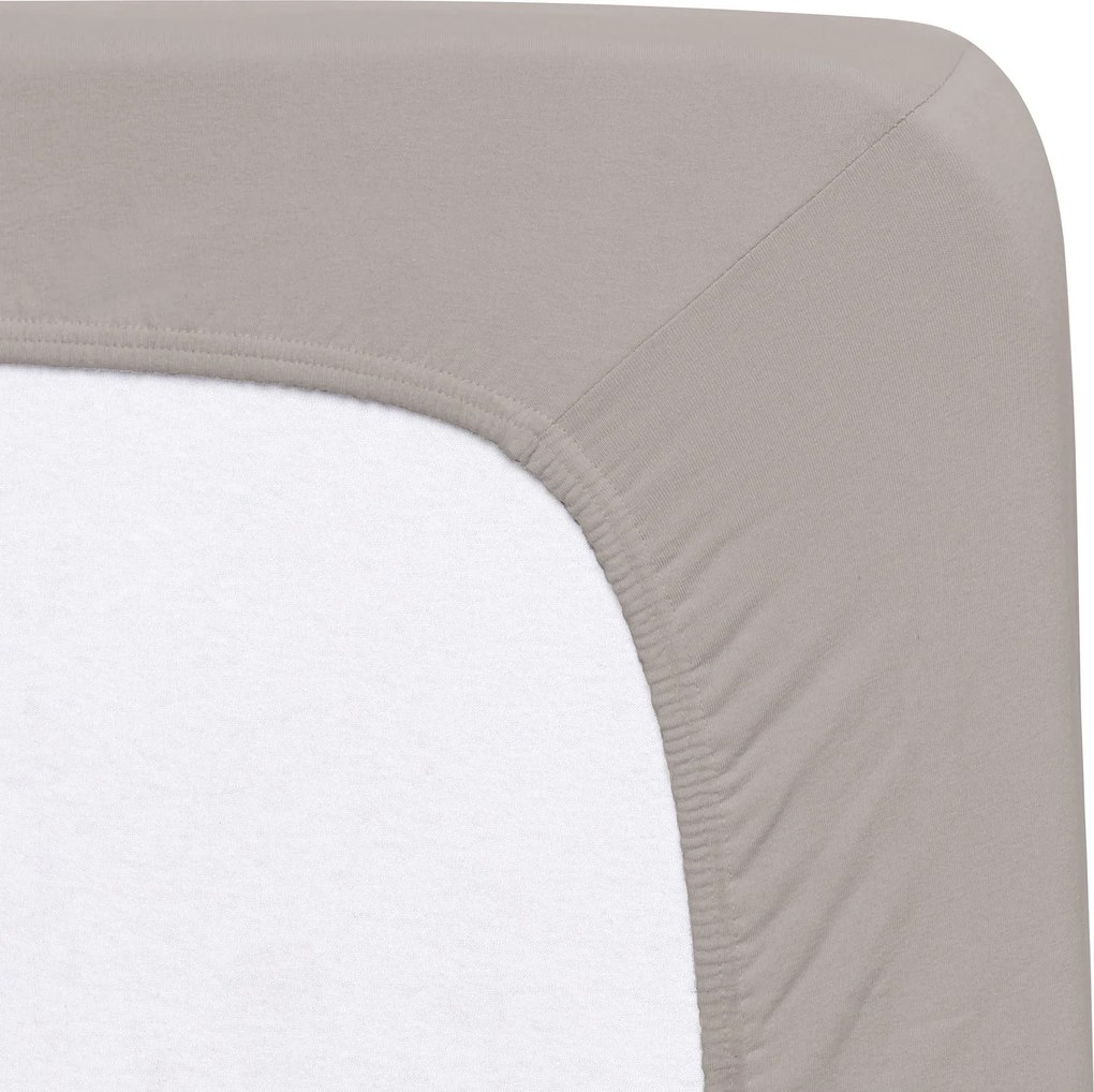 XXXLutz ELASTICKÉ PROSTĚRADLO, žerzej, světle hnědá, 180-200/200-220 cm Florella - Prostěradla - 004388002405