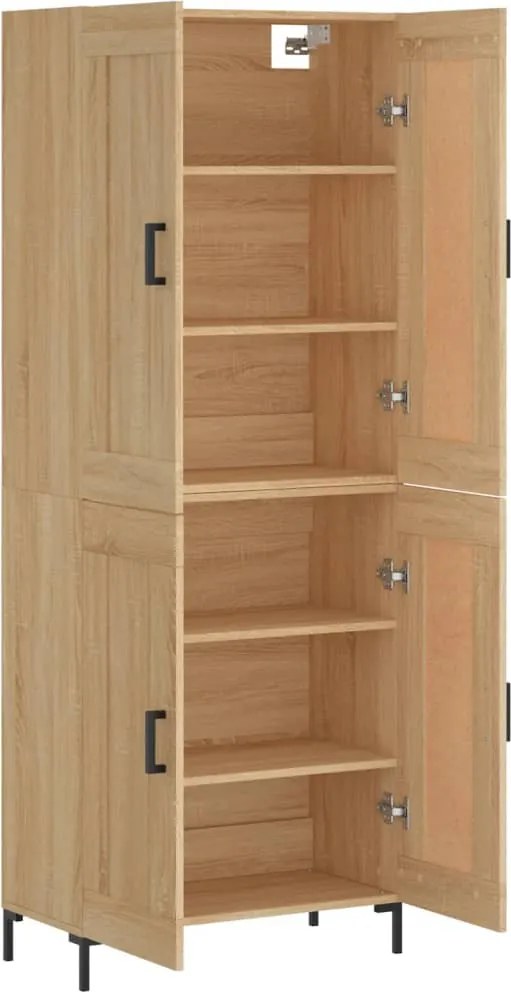 Skříň highboard dub sonoma 69,5 x 34 x 180 cm kompozitní dřevo 3199684