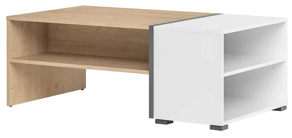 Konferenční stolek Mussun 41 (ořech americký jackson + bílá matná + grafit matný). 1068202