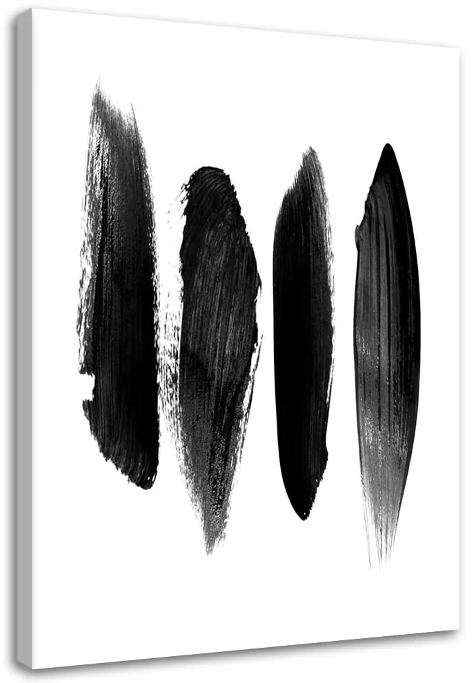 Gario Obraz na plátně Černé svislé pruhy Rozměry: 40 x 60 cm