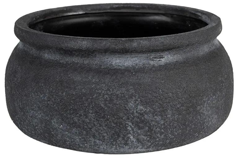 Granitový antik keramický obal na květináč Granit M - Ø20*8cm