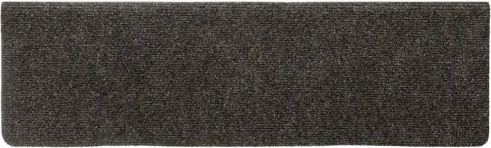 Schodové rohože samolepicí 30 ks 65 x 21 x 4 cm antracitové s obdélníkovým okrajem 3365699