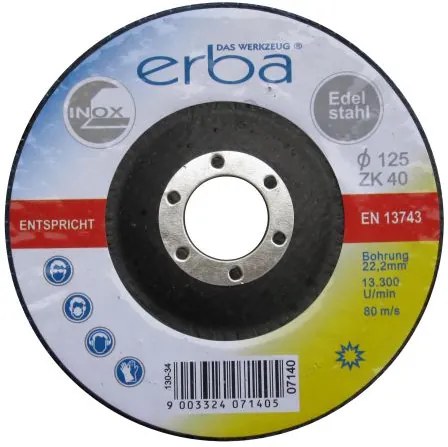ERBA Brusný kotouč lamelový na ocel 125 mm ER-07140