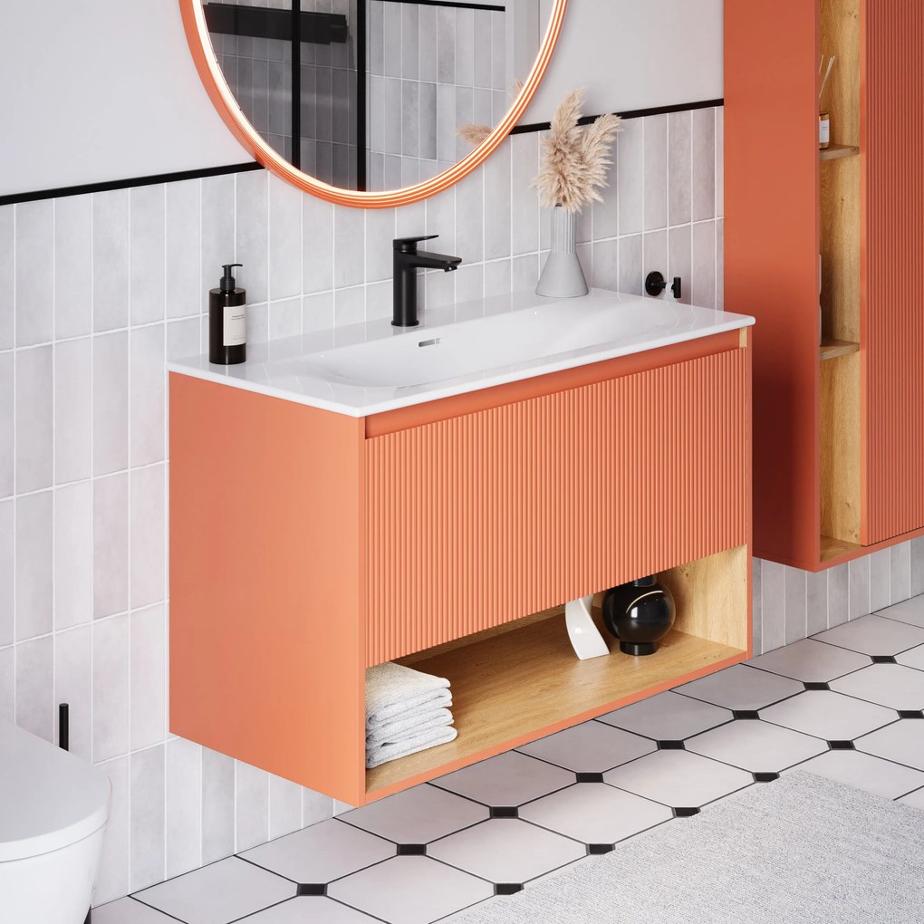 Umyvadlo Duravit s toaletní skříňkou BELDIVO 100 cm