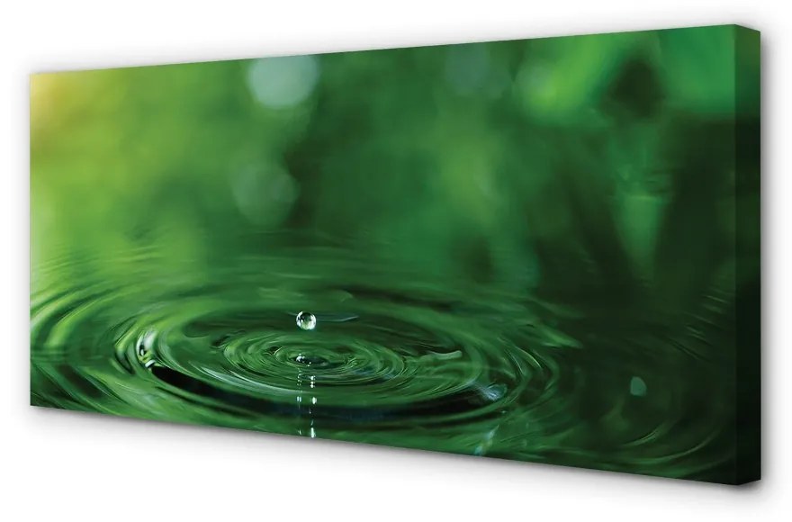 Obrazy na plátně Kapka vody close-up 120x60 cm