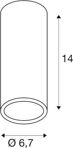 Stropní svítidlo SLV ENOLA_B CL-1 GU10 35W černé 151810 bez žárovky