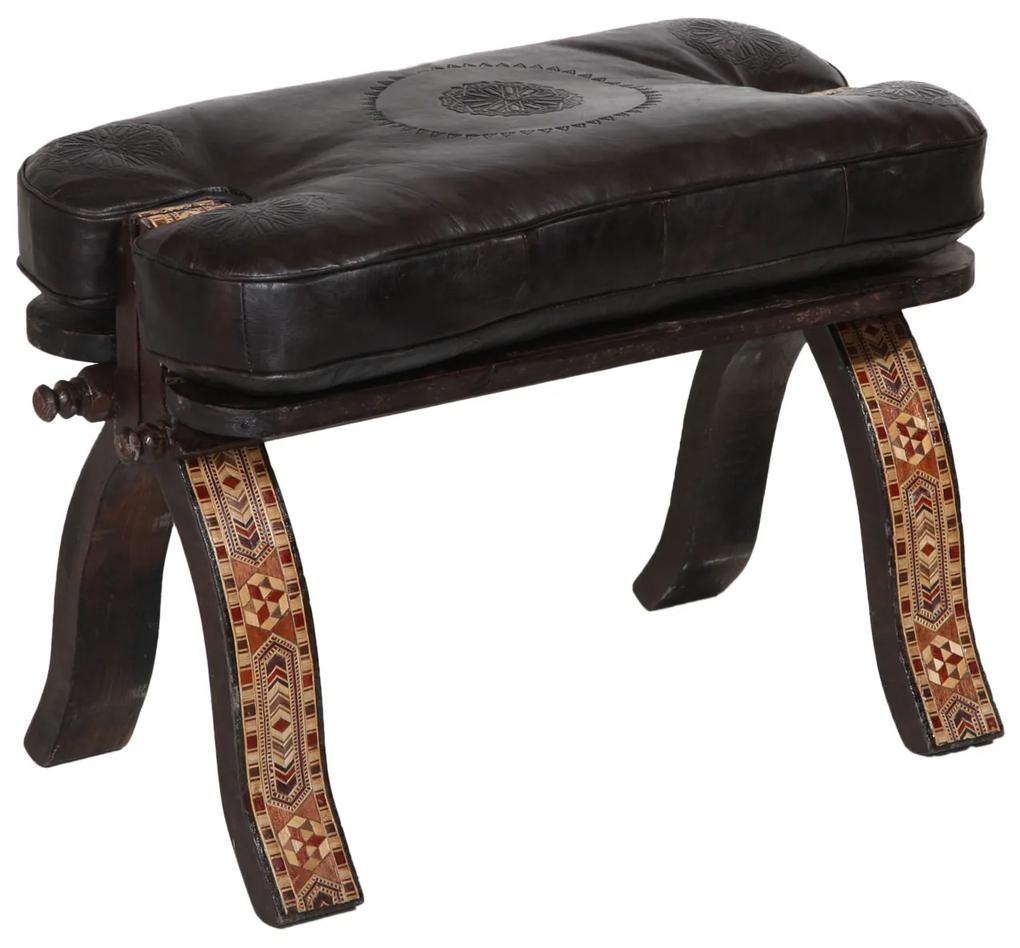 Orientální kožená židle 