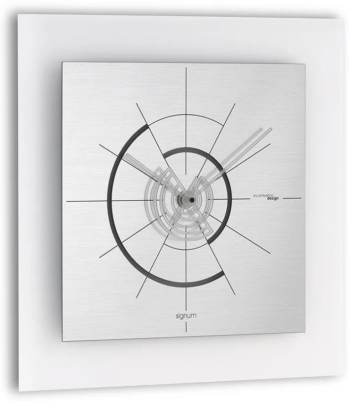 Designové nástěnné hodiny i558m chrome incantesimodesign 40cm