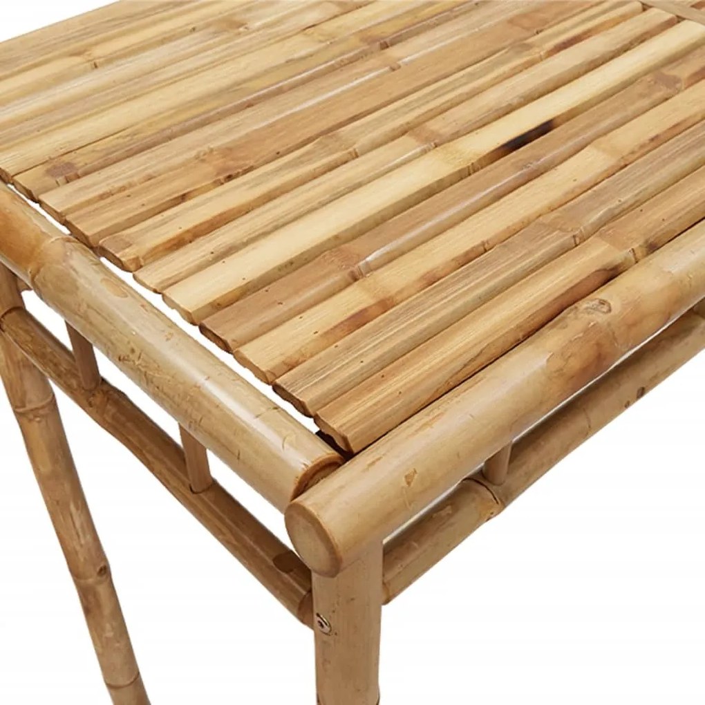 Zahradní Jídelní Stůl 110 X 55 X 75 Cm Bambus