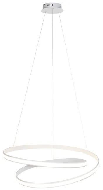 Moderní závěsné svítidlo bílé 74 cm včetně LED stmívatelné - Rowan