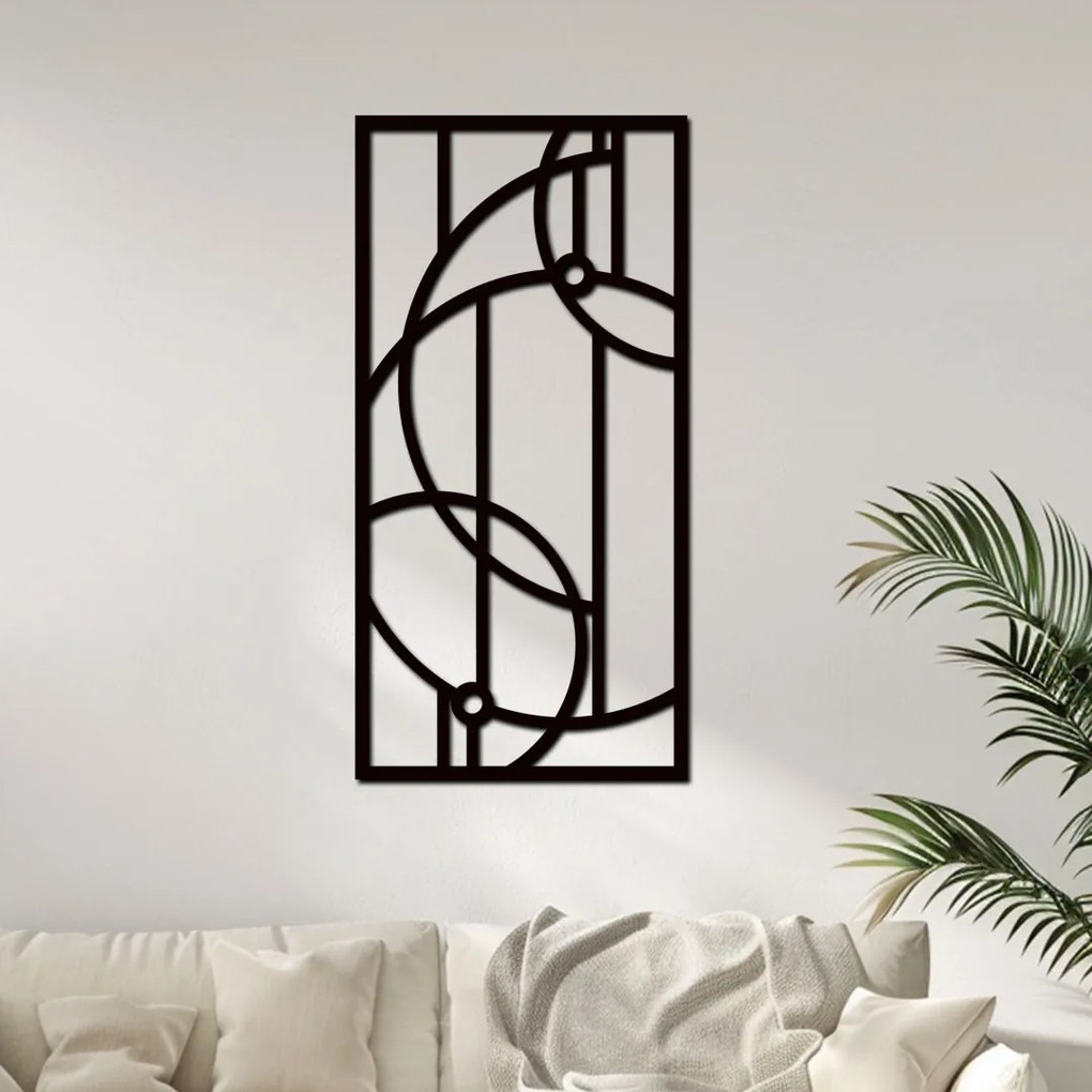dřevo života Dekorační panel GATSBY III Zvolte rozměr (cm): 40x80, Zvolte barvu dekoru: Černá
