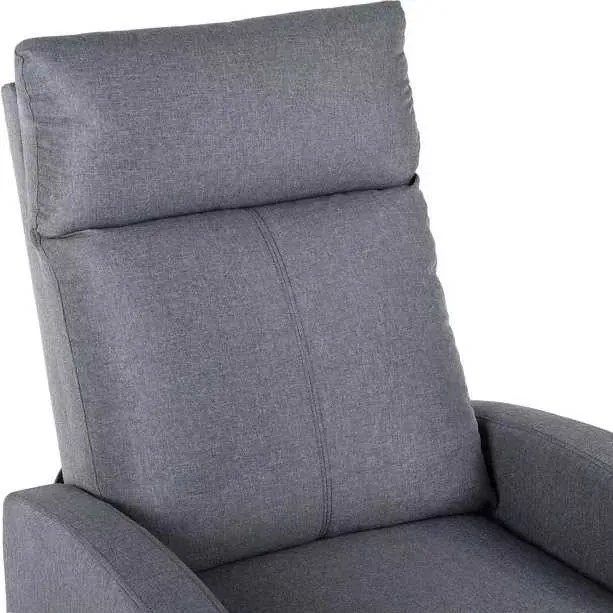 LuxuryForm DESIGN Televizní křeslo RUFO s polohováním - šedé