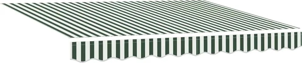 Stahovací markýza Zelená a bílá 300 x 250 x 165 cm 3330177