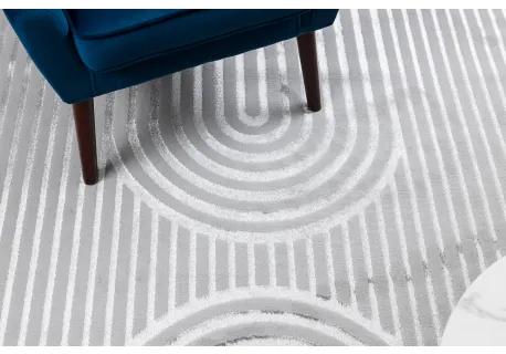 koberec LIRA E2557 geometrický, strukturální, moderní, glamour šedá velikost 200x290 cm | krásné koberce cz