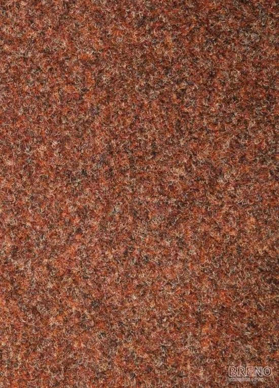 Metrážový koberec zátěžový Primavera Res 412 oranžový - šíře 4 m