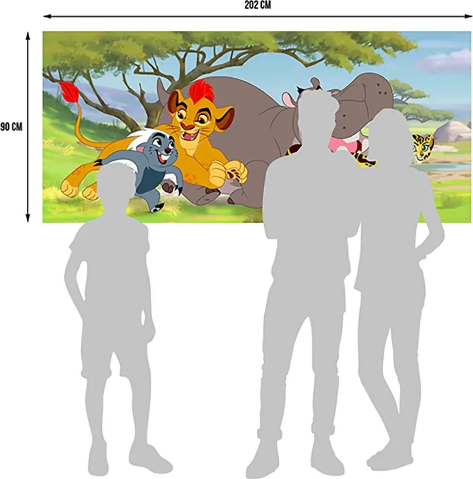 Dětská vliesová fototapeta na zed' Lví hlídka, Disney | 202 x 90 cm | DFTDNH 5368