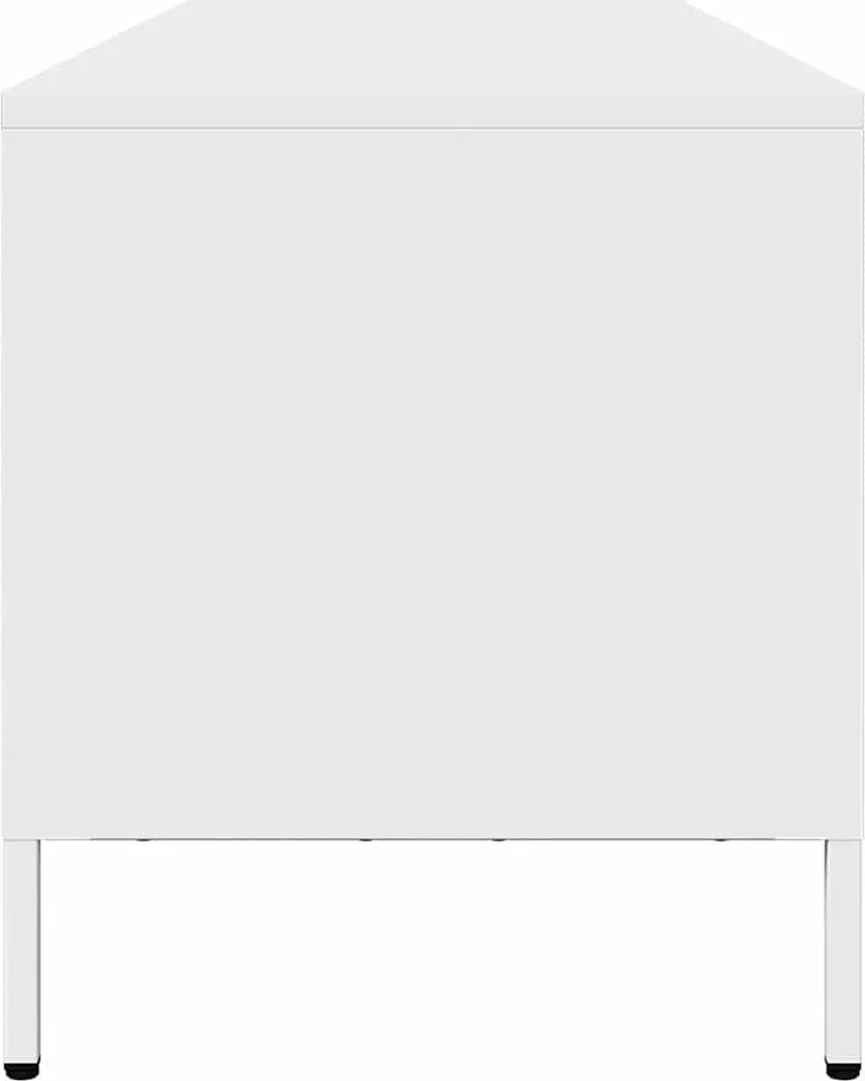 TV skříňka bílá 202 x 39 x 43,5 cm ocel válcovaná za studena 3307154
