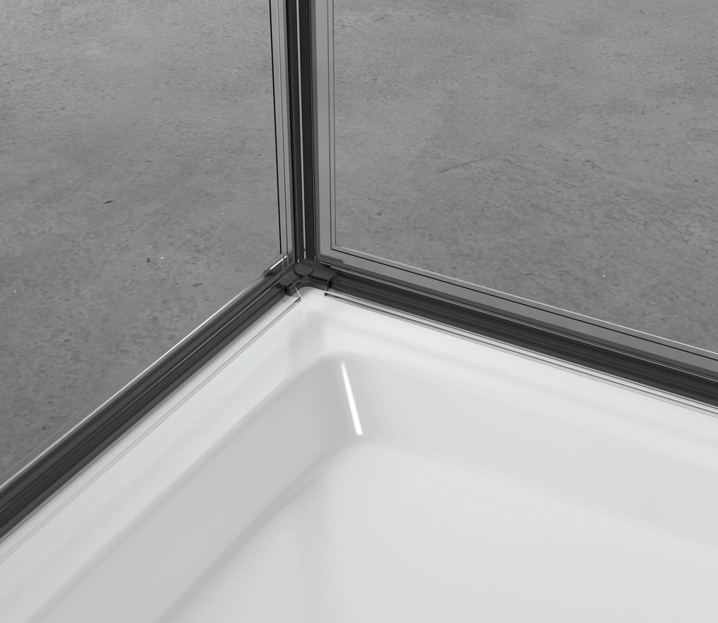 Cerano - sprchovÃ½ kout antelo l/p - ÄernÃ¡ matnÃ¡, transparentnÃ­ sklo - 100x100 cm - kÅÃ­dlovÃ½